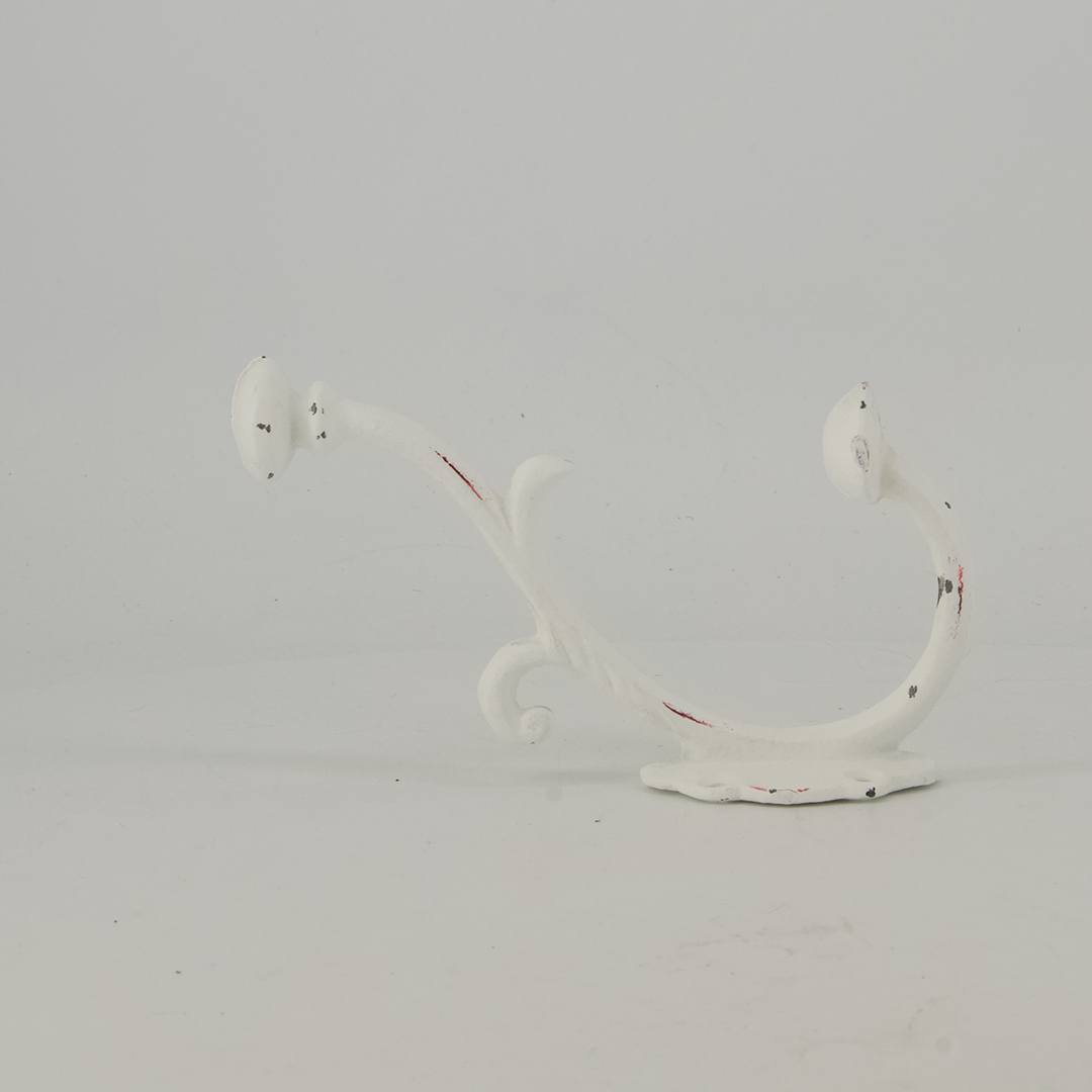 Double White Wall Hook (8811-000076-WH)