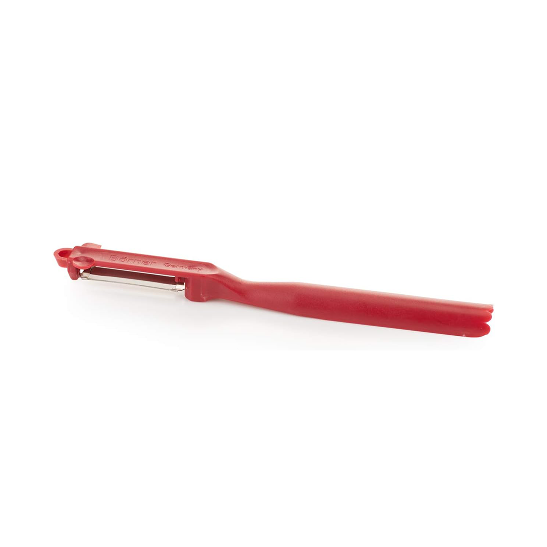 Swissmar - Peeler Round W/ Garnishing Devices - Red (TR36059)