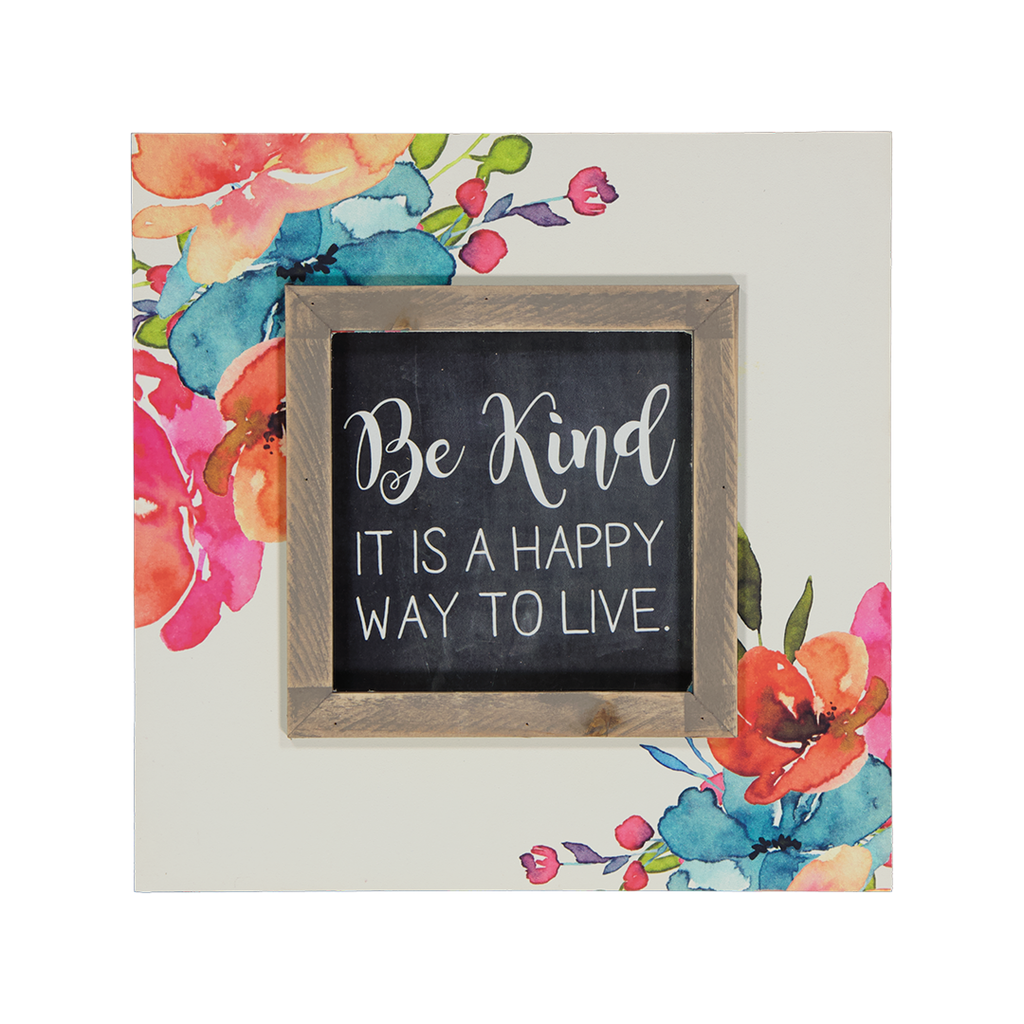 "Be Kind" Flower Frame (9055-DM1809-00)
